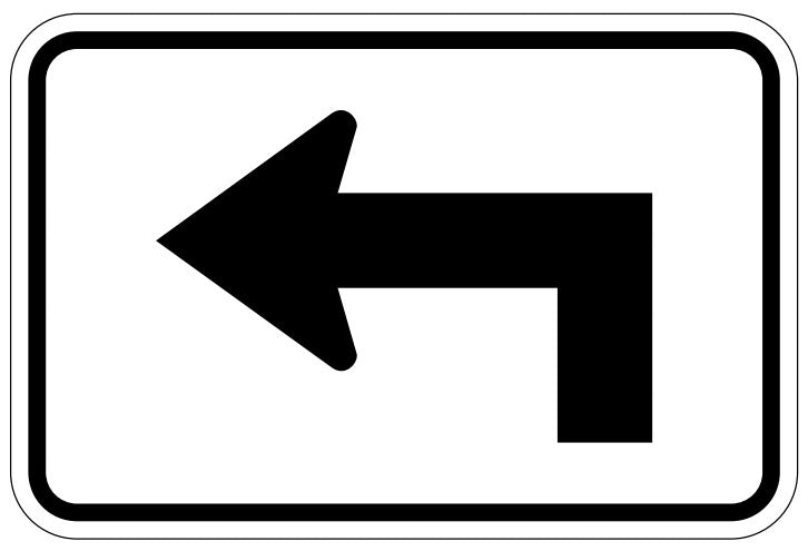 IB-5-TL Advance Left Sharp Turn Arrow – Nexgen Signs and Printing