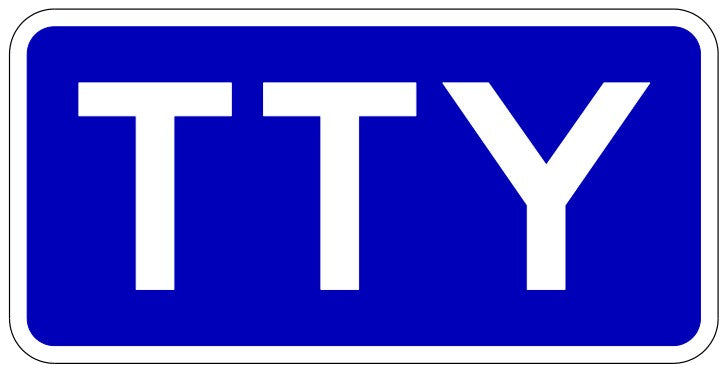 IC-6-T TTY (TAB) – Nexgen Signs and Printing